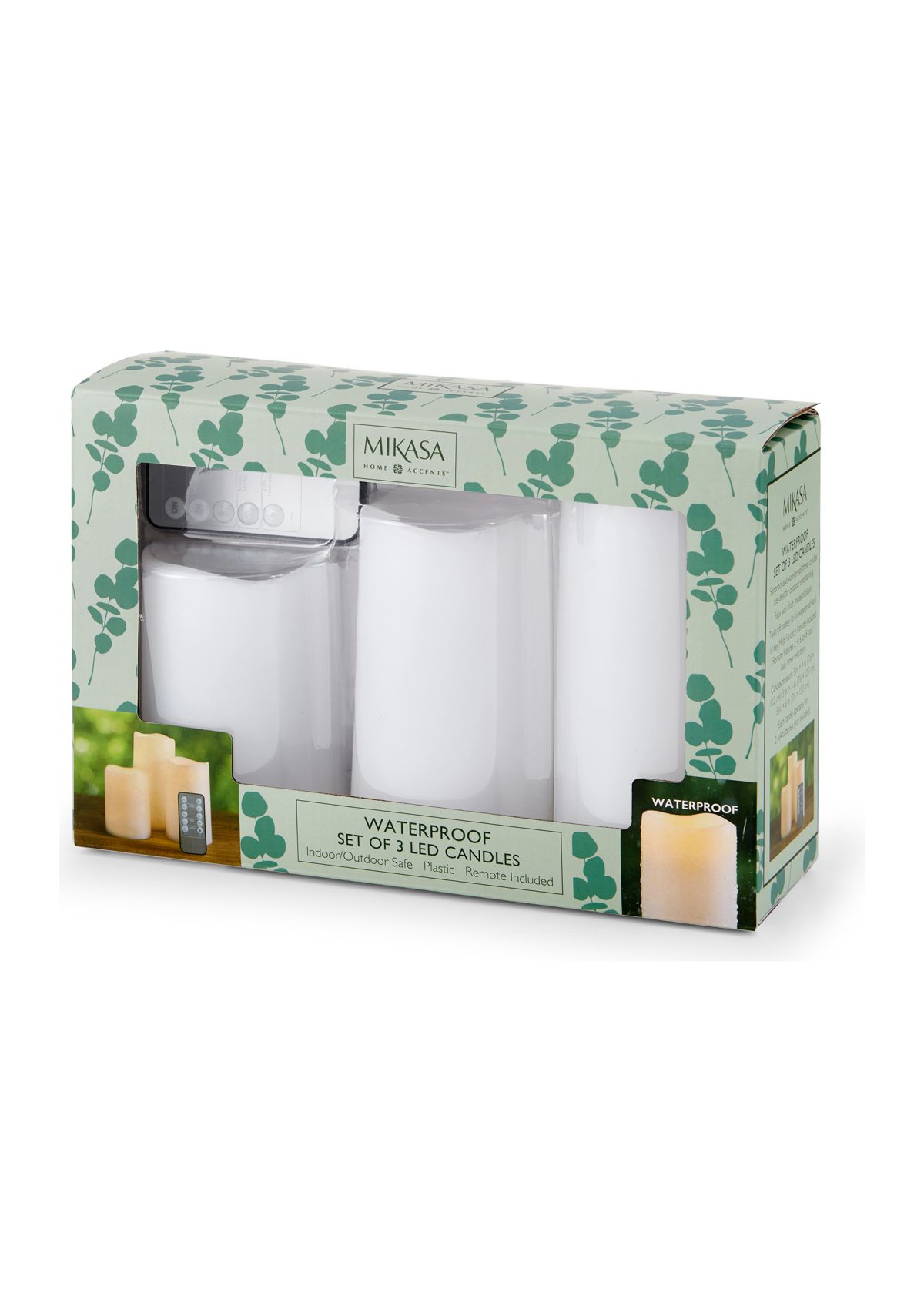 Mikasa Set of 3 Waterproof LED Candles | Belk