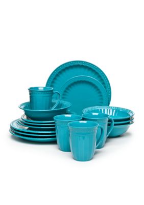 Home Accents® Palace Turquoise 16-Pc Dinnerware Set | belk