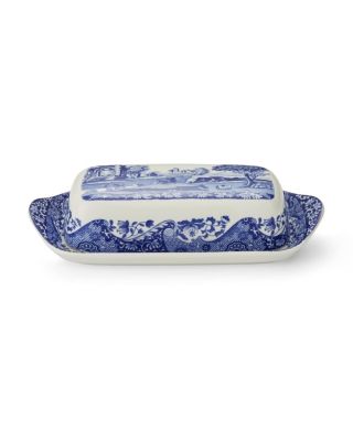 Spode Blue Italian Covered Butter Dish | belk