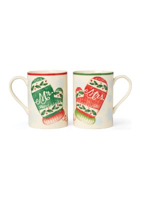 Lenox® Holiday Mr. & Mrs. Mugs | belk