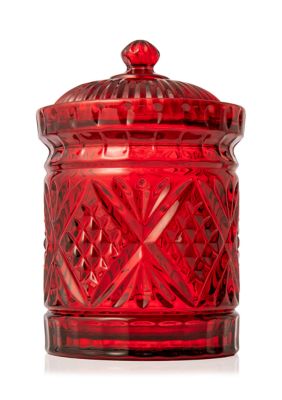 Godinger Dublin Red Crystal Biscuit Box | belk