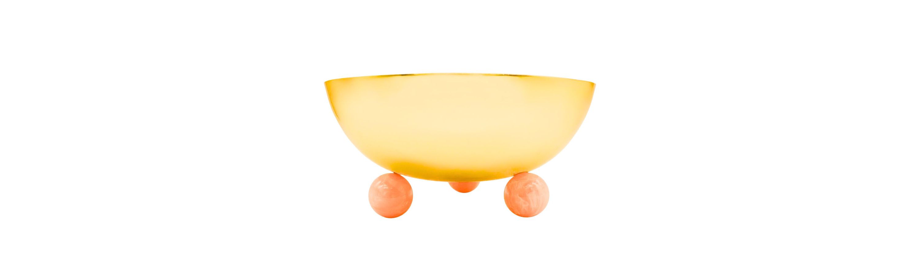 Godinger Temari Pink & Gold Footed Fruit Bowl | Belk
