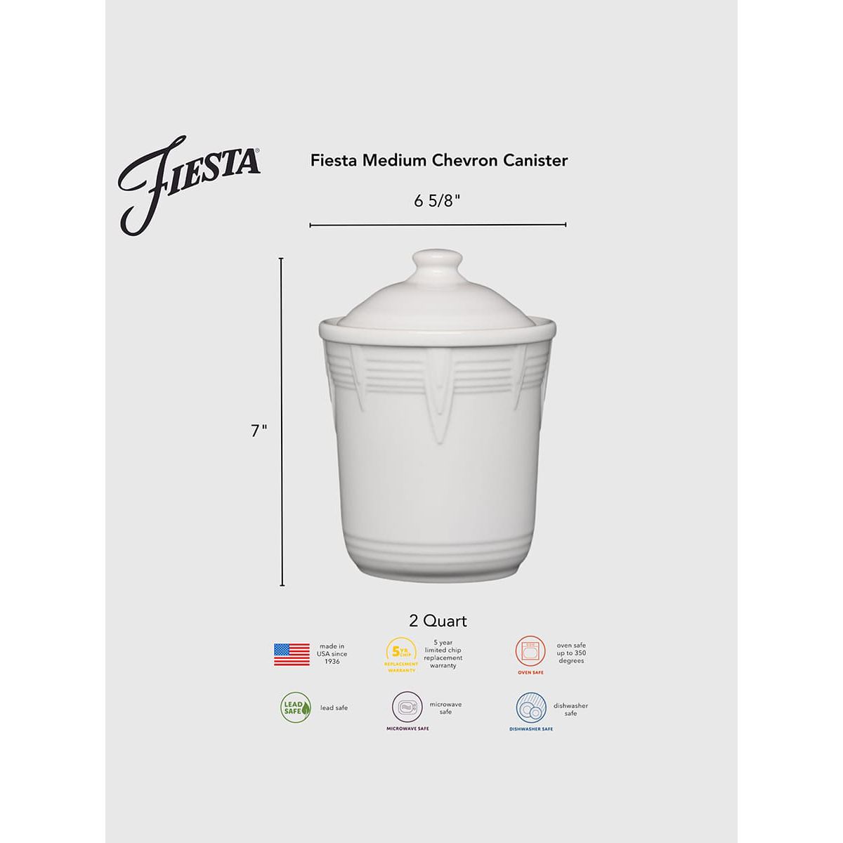 Fiesta® 2 Quart Chevron Storage Canister | Belk