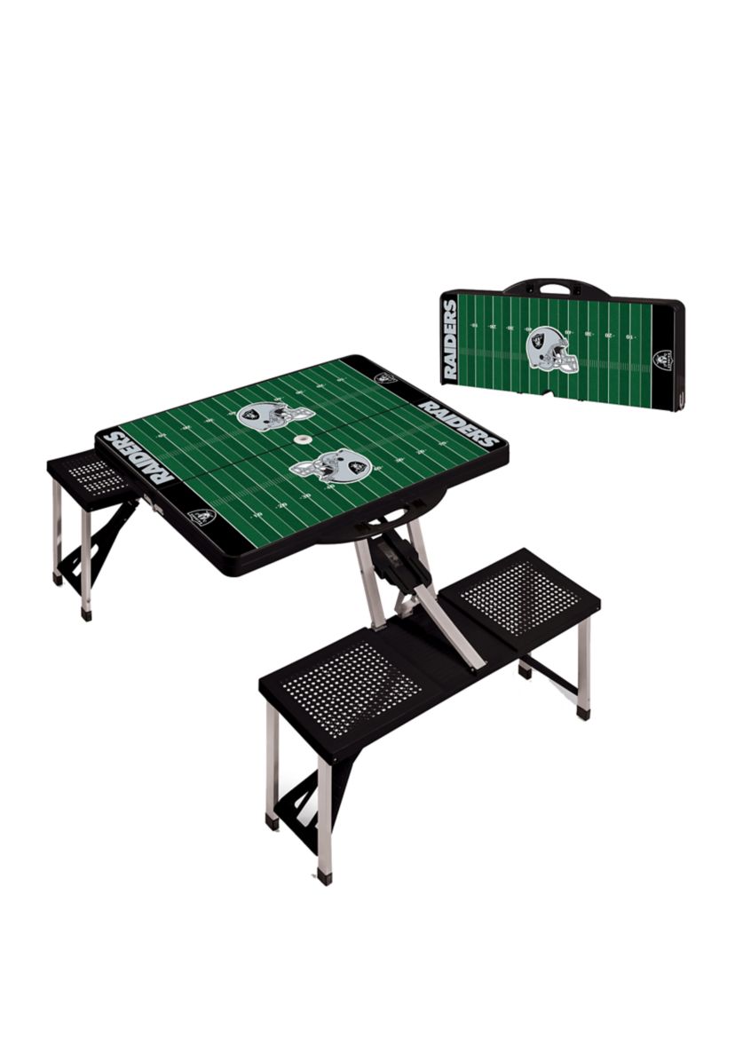 Oniva NFL Oakland Raiders Picnic Table Portable Folding Table with ...