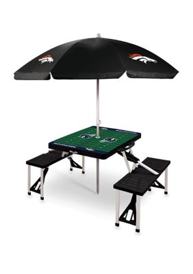 Oniva NFL Denver Broncos Picnic Table Sport Portable Folding Table with ...