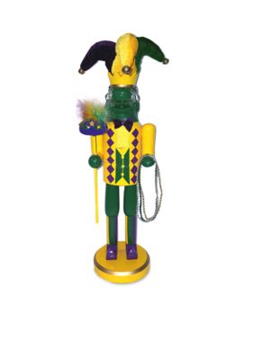Santa's Workshop Inc 14-inch Mardi Gras Gator Nutcracker | belk