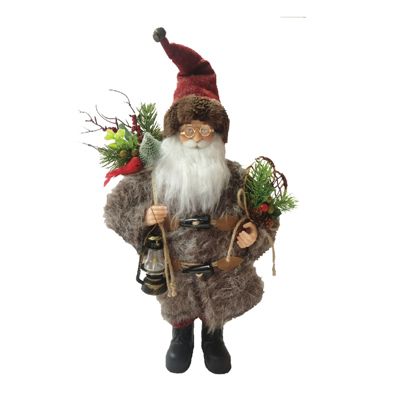 Santa's Workshop Inc 15 inch Brown Fur Woodsman Santa | belk