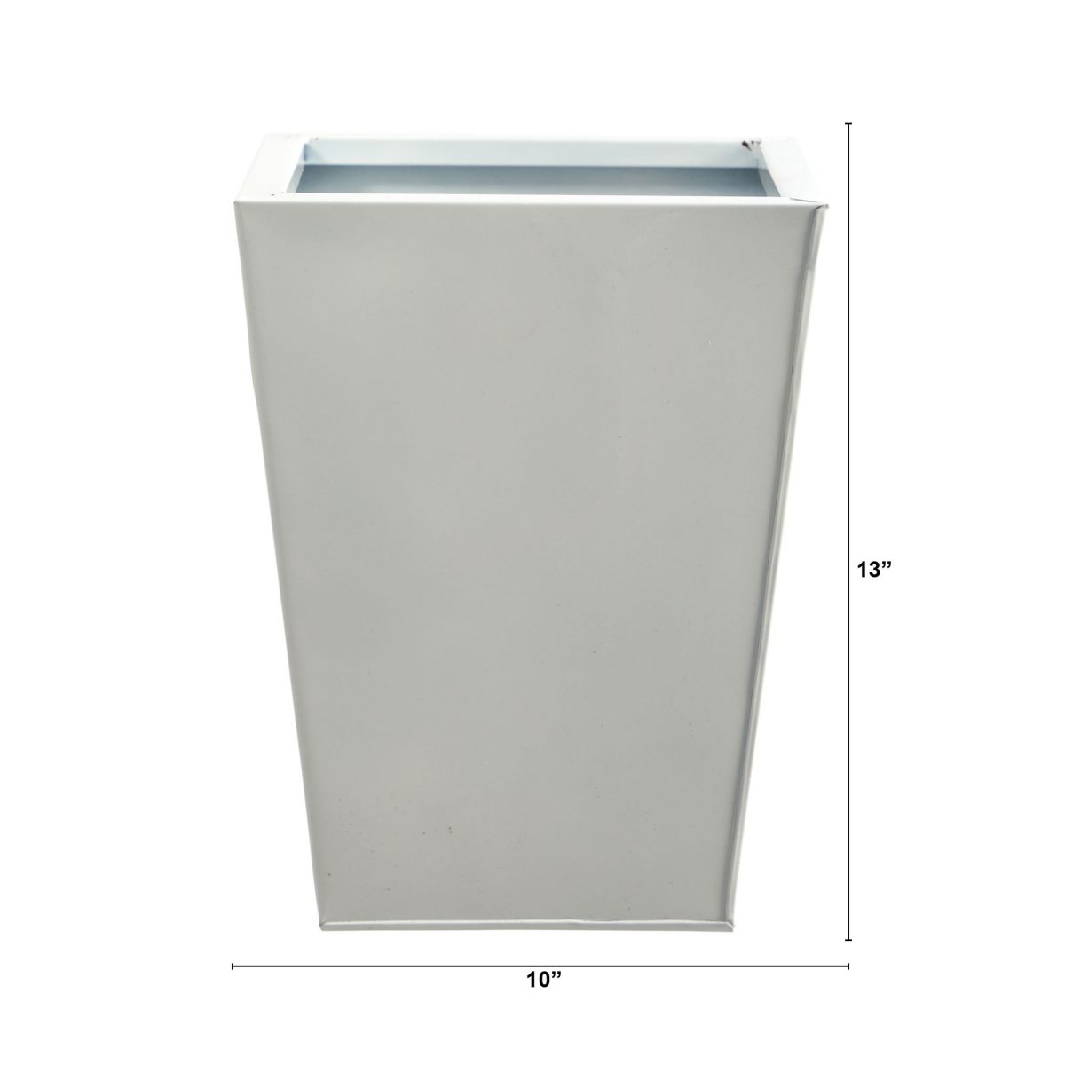 Nearly Natural 13-Inch Classic Square Metal Planter | Belk