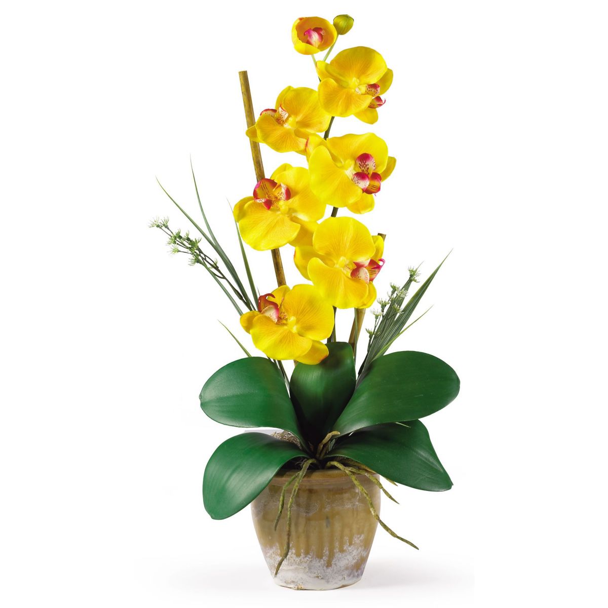 Nearly Natural Phalaenopsis Silk Orchid Flower Arrangement | Belk