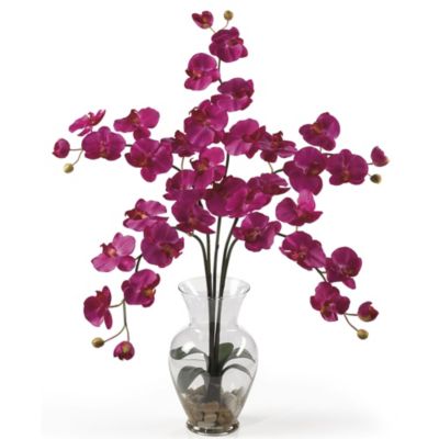 Nearly Natural Phalaenopsis Liquid Illusion Silk Flower Arrangement | belk