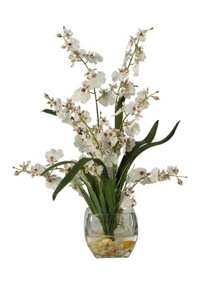 Nearly Natural Dancing Lady Orchid Liquid Illusion Silk Flower ...