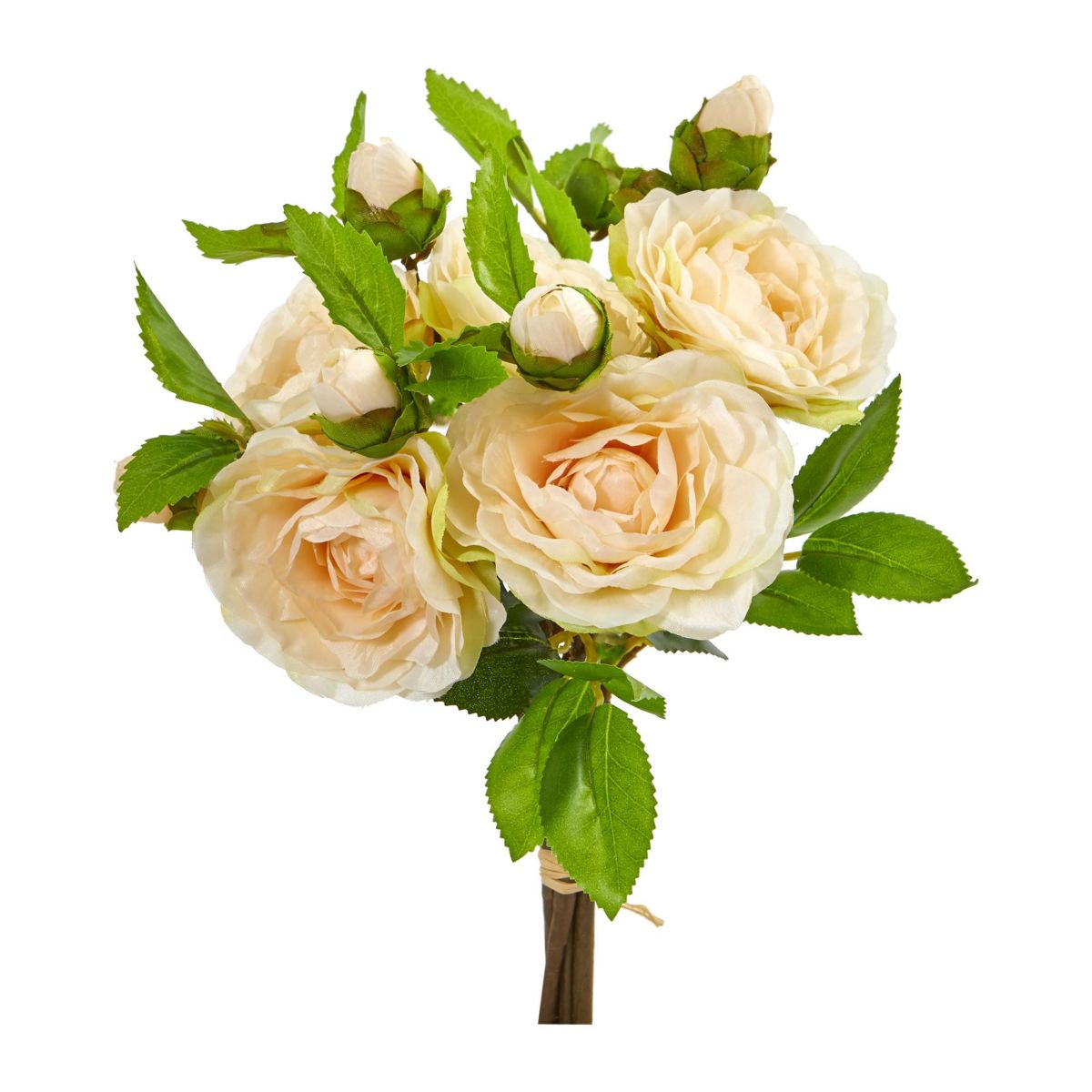 Nearly Natural 11-Inch Camellia Artificial Flower Bouquet (Set of 4) | Belk
