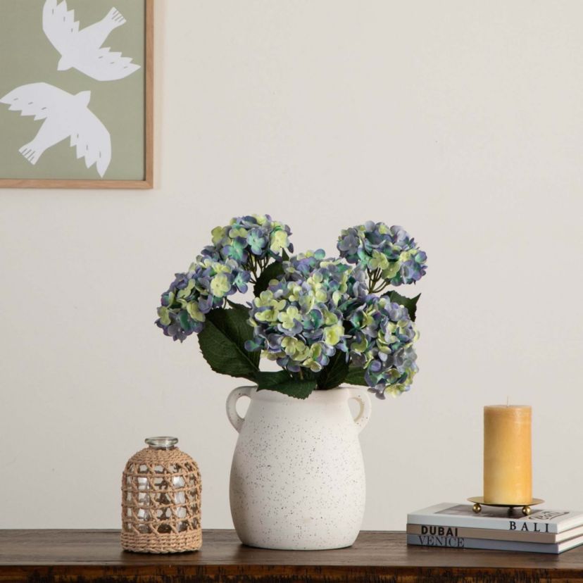 Nearly Natural 20in. Artificial Hydrangea Flower Stems, Set of 3 | Belk