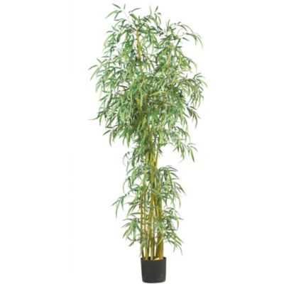Nearly Natural 7-Foot Curved Slim Bamboo Silk Tree | belk
