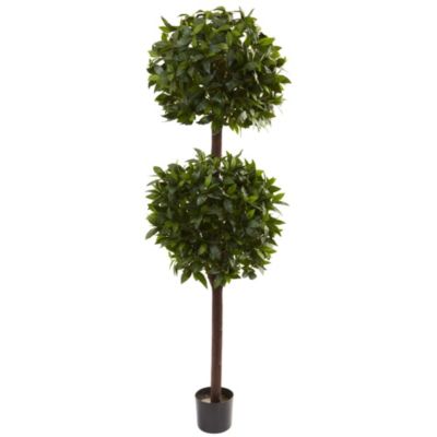 Nearly Natural 6' Sweet Bay Double Ball Topiary | belk