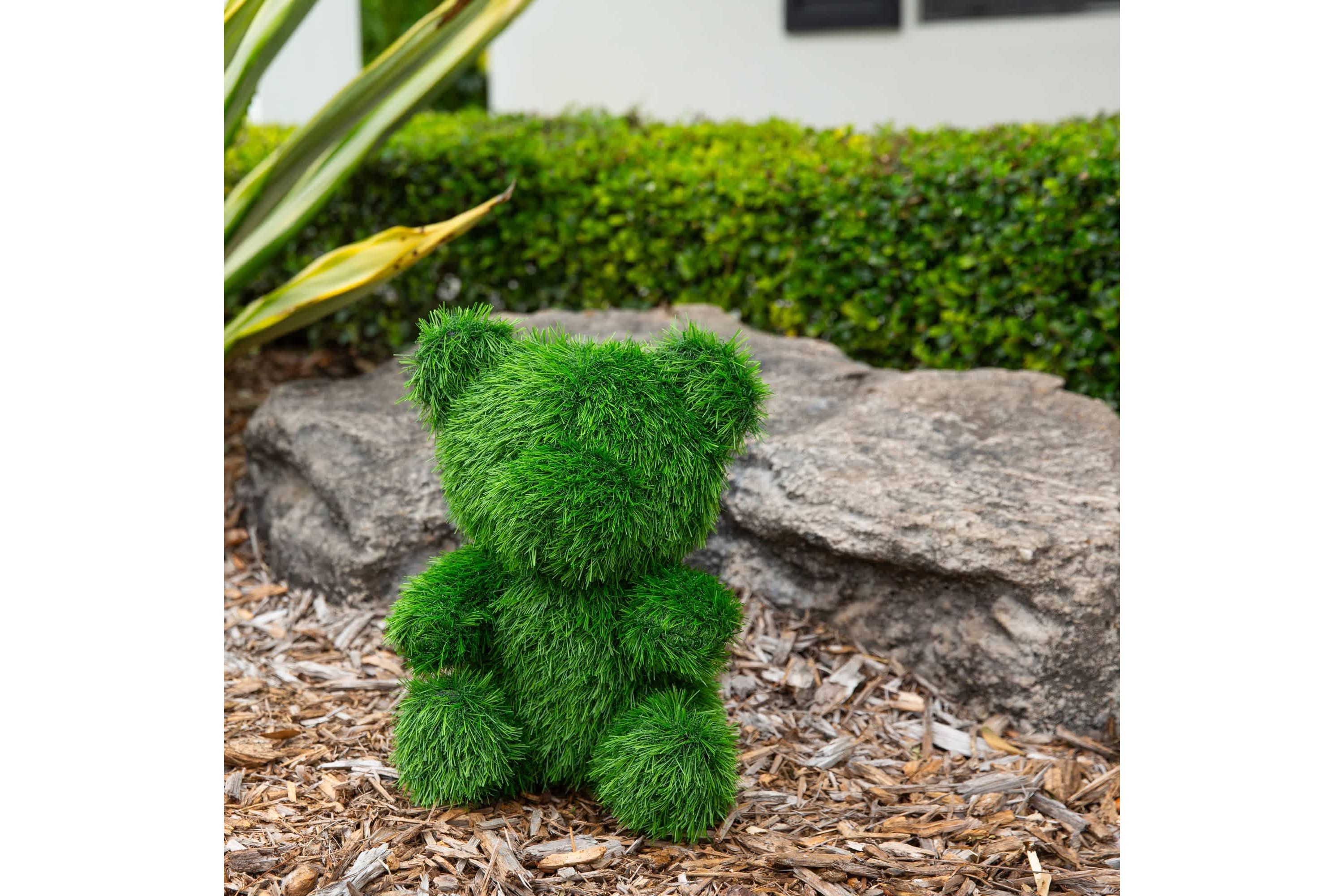 Nearly Natural 14-Inch UV Resistant Artificial Grass Garden Plush ...