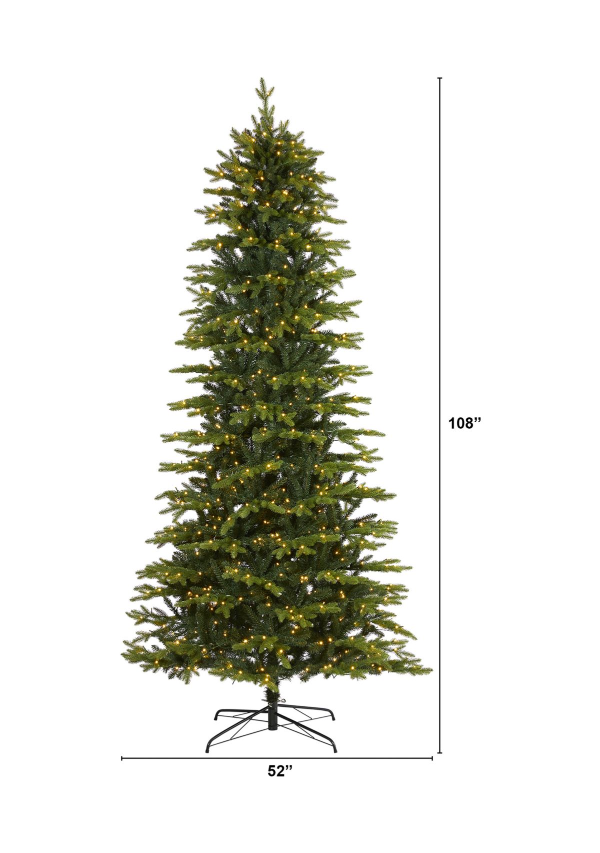 Nearly Natural 9 Foot Belgium Fir “Natural Look” Artificial Christmas ...