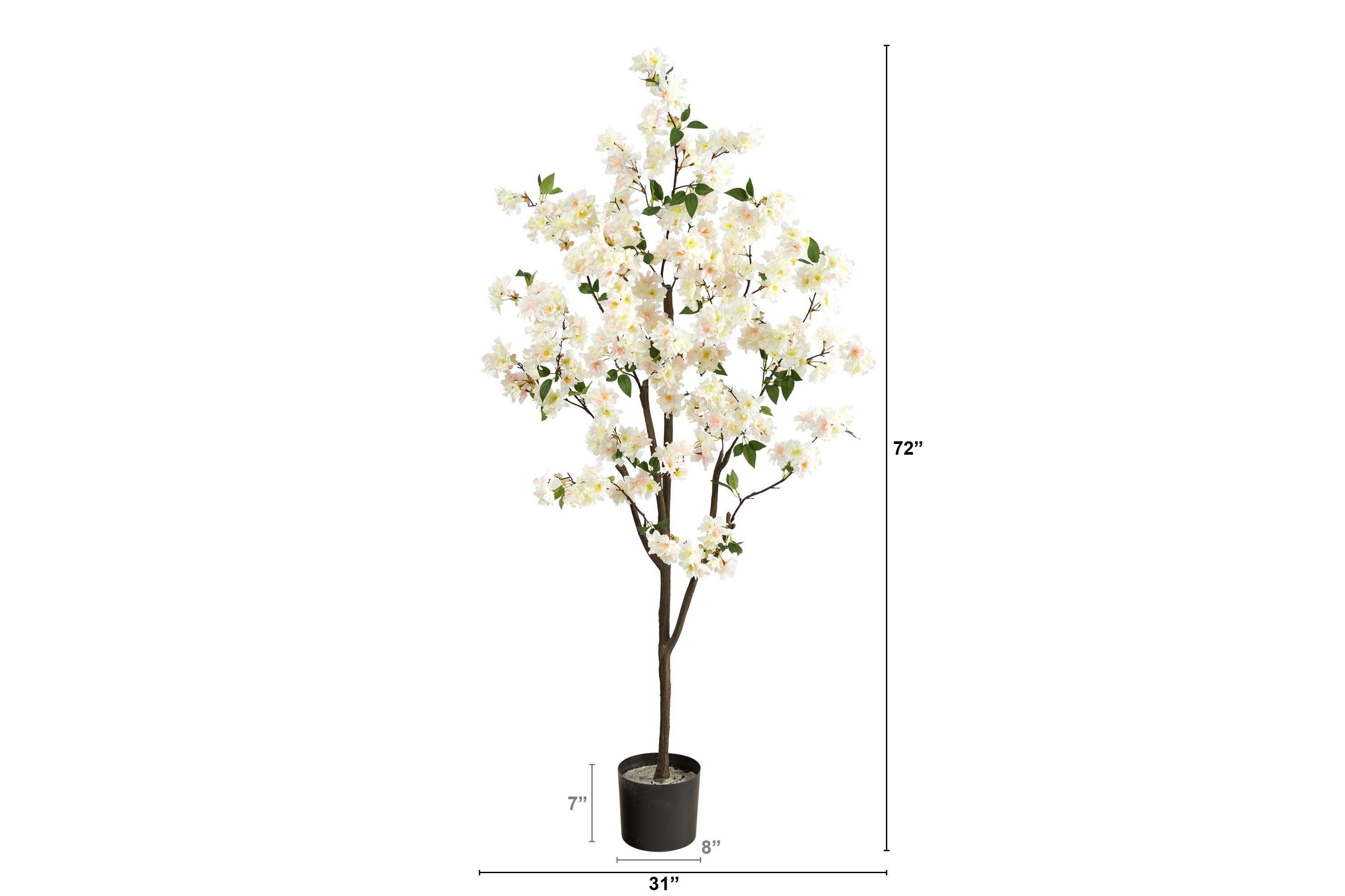 Nearly Natural 6-Foot Cherry Blossom Artificial Tree | Belk