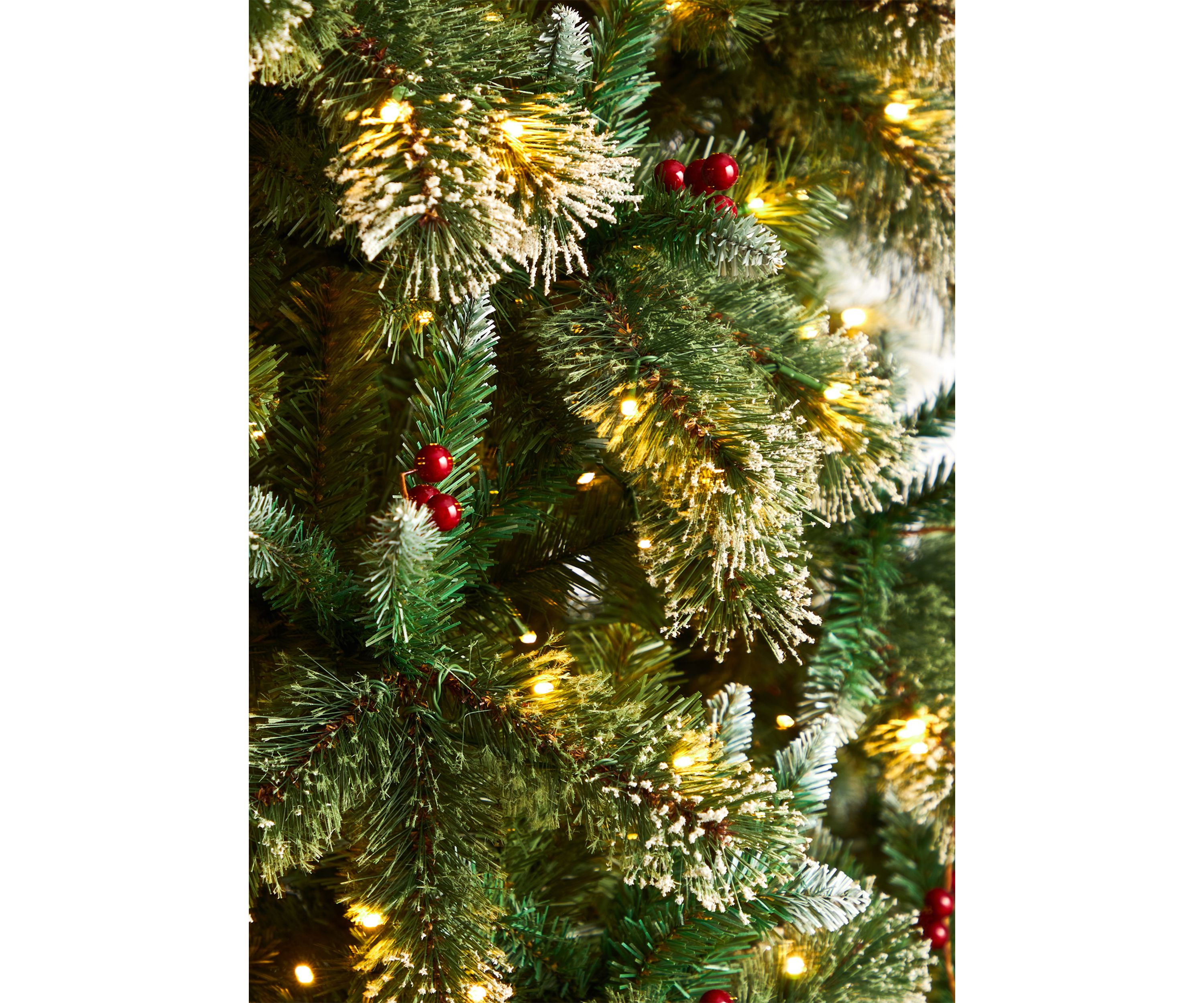 Nearly Natural 10 Foot Frosted Swiss Pine Artificial Christmas Tree ...