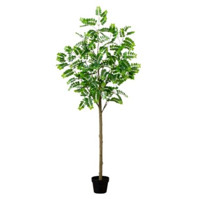 Nearly Natural 6ft. Artificial Greco Citrus Tree with Real Touch Leaves ...