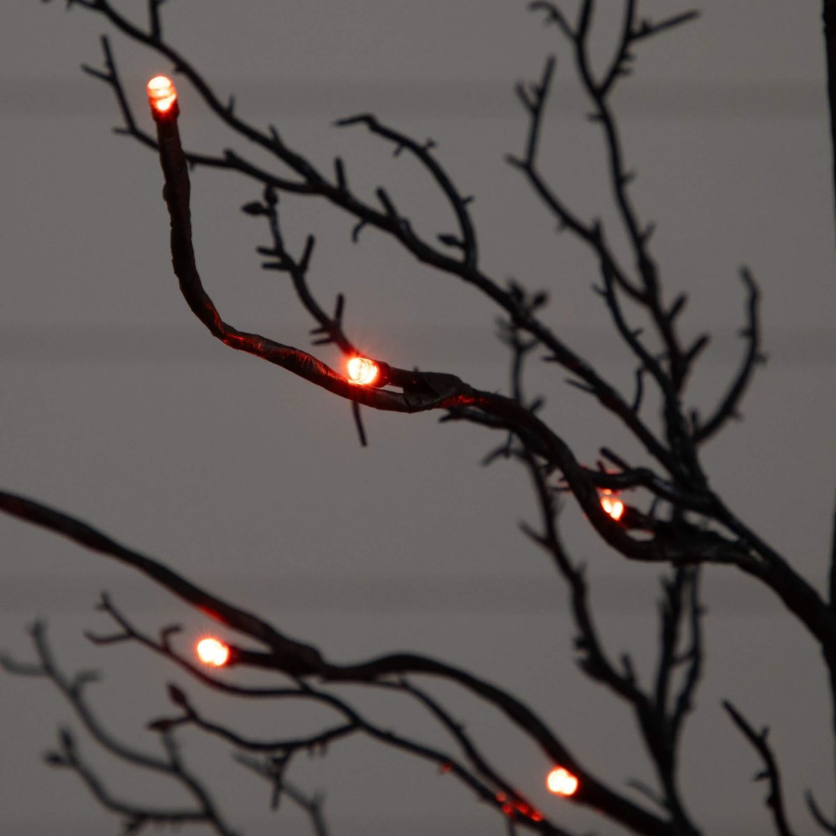 Nearly Natural 3-Foot Pre-Lit Halloween Deluxe Black Twig Artificial ...