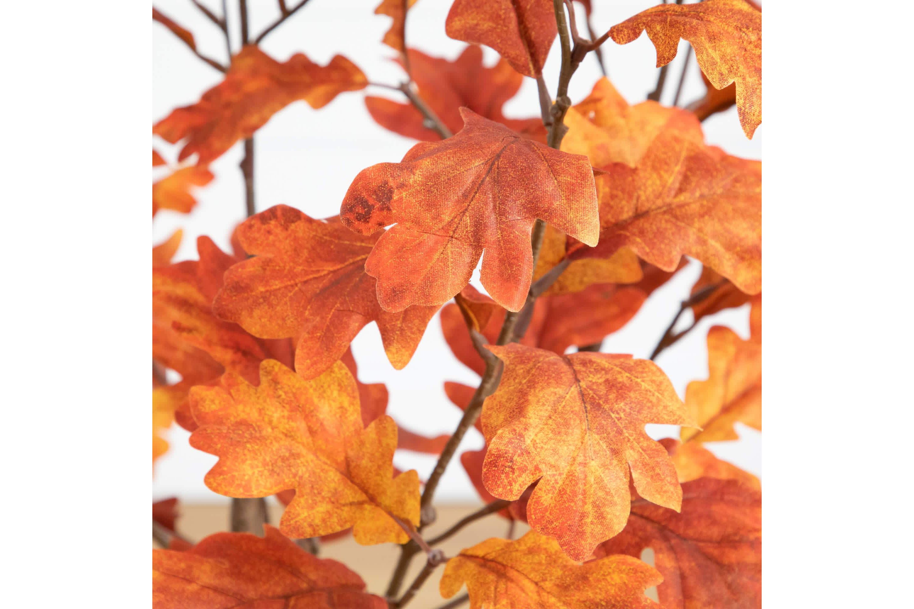 Nearly Natural 3-Foot Autumn Oak Artificial Fall Tree | Belk