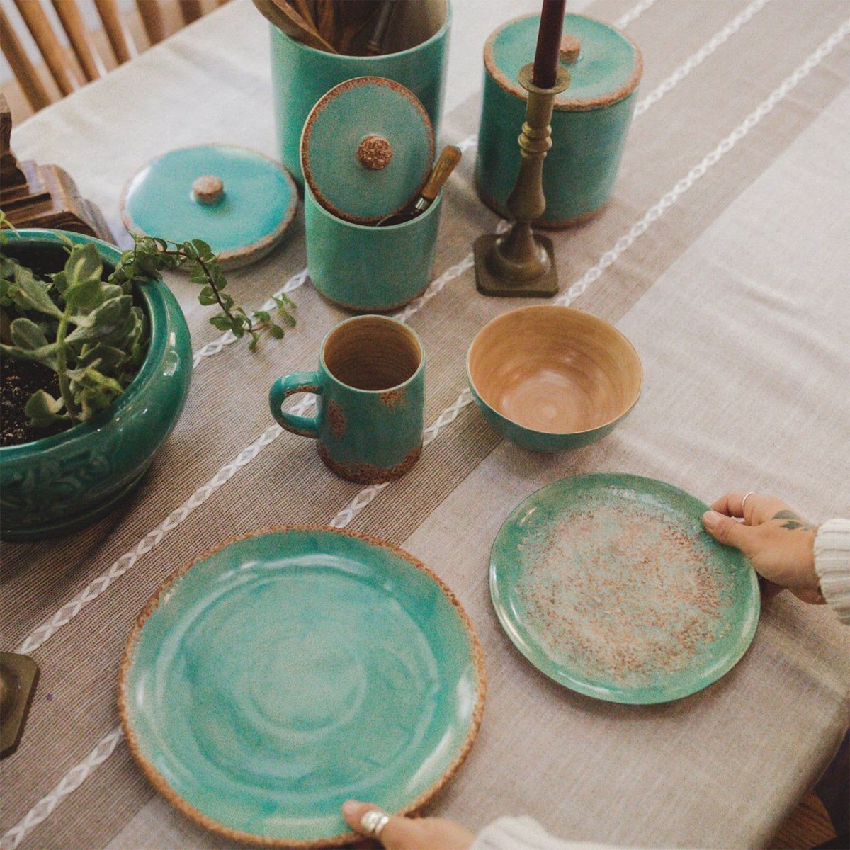 Paseo Road by HiEnd Accents Patina Ceramic Serving Platter | Belk