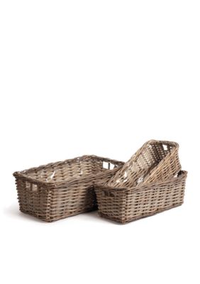 Napa Home & Garden™ Normandy Set of 3 Rectangular Planters with Liners ...