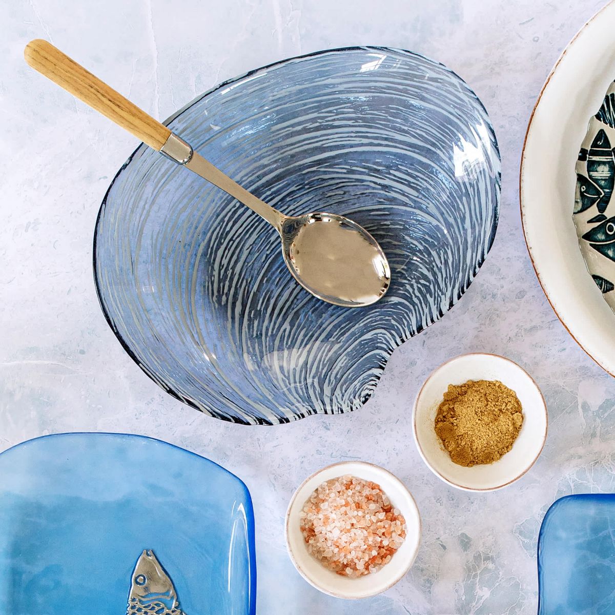 Vietri Isola Glass Shell Plate | Belk