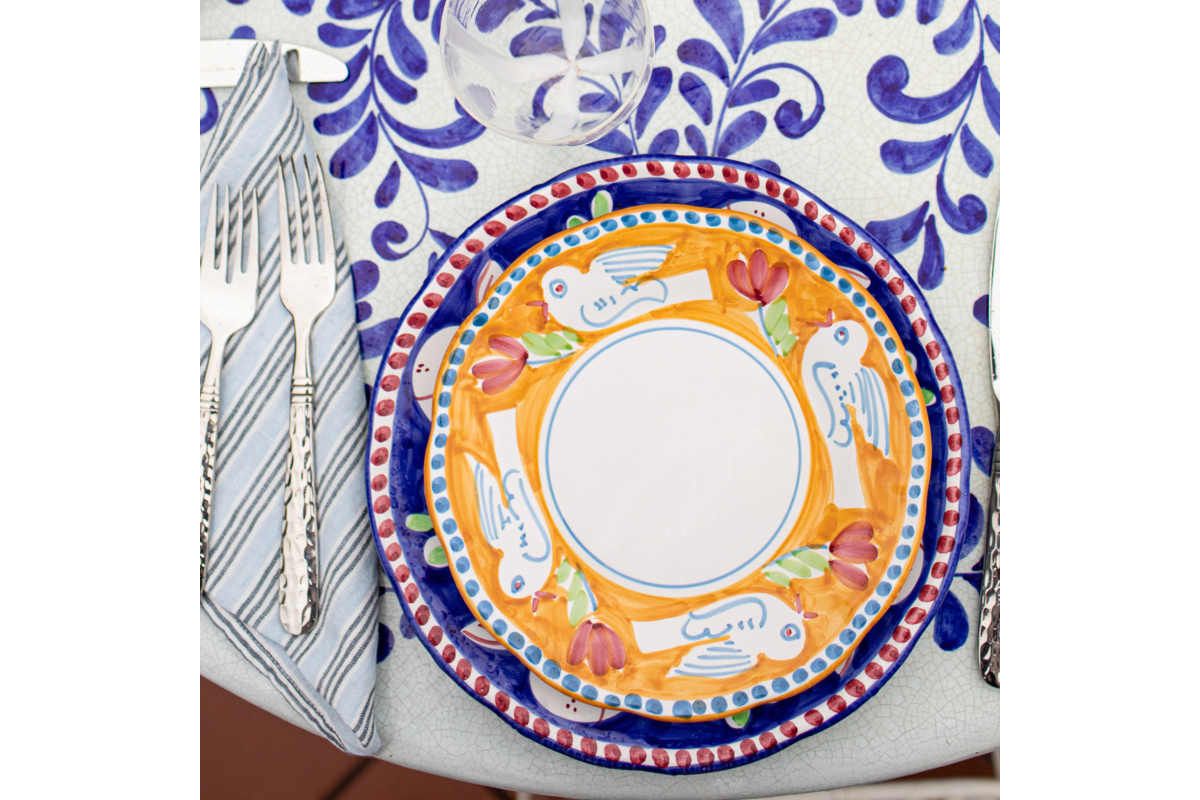 Vietri Campagna Uccello Coupe Pasta Bowl | Belk