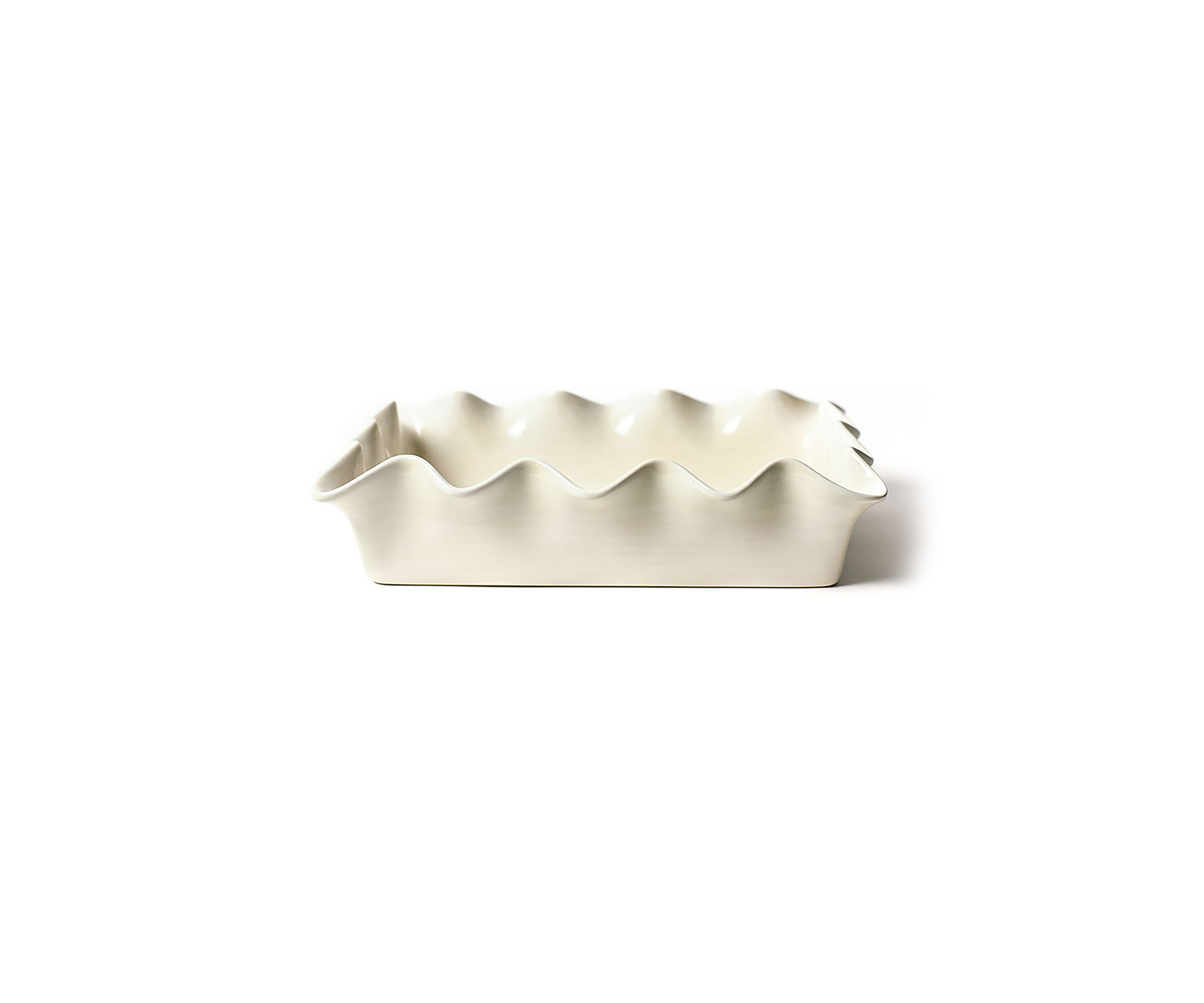 COTON COLORS Signature White 13" Ruffle Casserole Dish | Belk