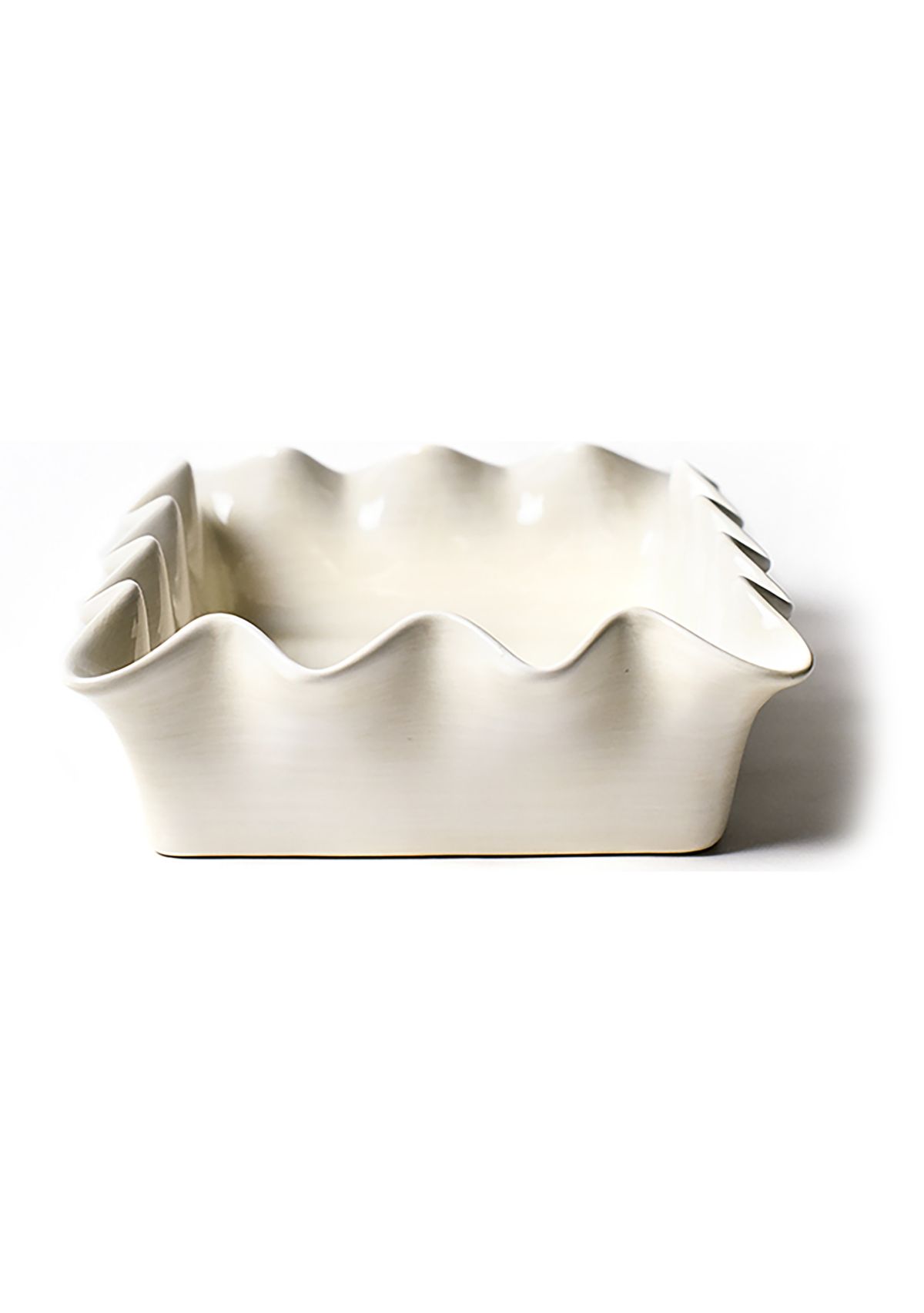 COTON COLORS Signature White 13" Ruffle Casserole Dish | Belk