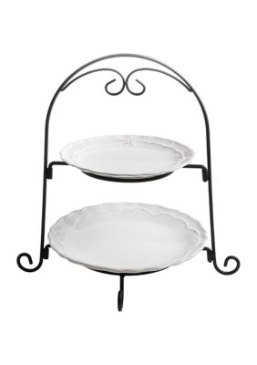Modern. Southern. Home.™ Capri White Two Tiered Server | belk