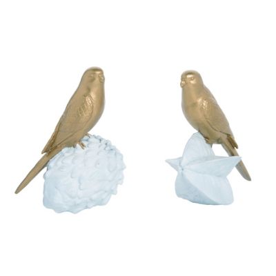 Transpac Transpac Resin Gold Accent Tropical Bird Figurines Set of 2 ...