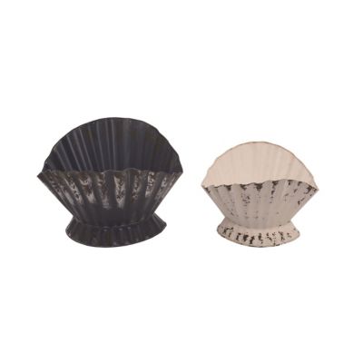 Transpac Transpac Metal 13.25 in. Multicolor Spring Shell Container Set ...
