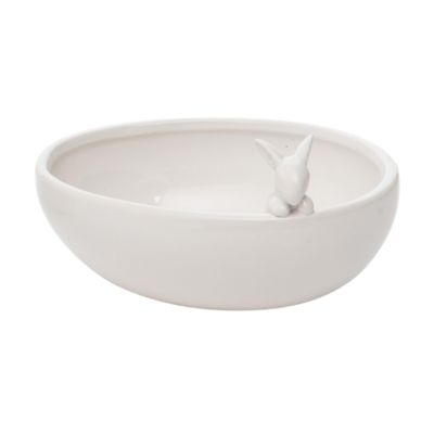 Transpac Transpac Ceramic 6.3 in. White Easter Bunny Bowl | belk