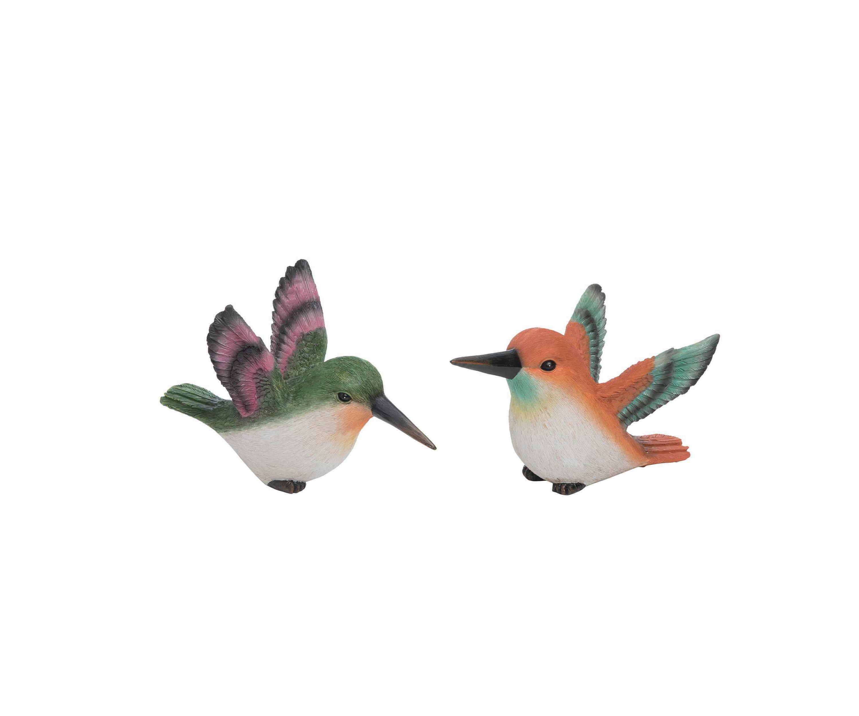 Transpac Transpac Large Resin Hummingbird Figurine Set of 2 Spring Home ...
