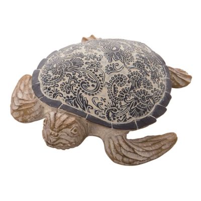 Transpac Transpac Resin 9" Indigo Spring Sea Turtle Decor | belk