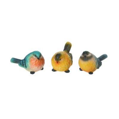 Transpac Transpac Small Resin Birds Of A Feather Set of 3 Spring Home ...