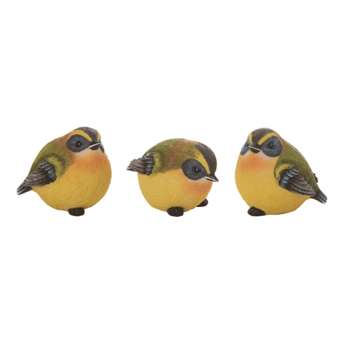 Transpac Transpac Resin 3.75" Multicolor Spring Bird Figurines Set of 3 ...