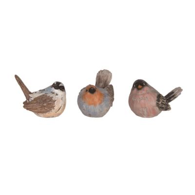 Transpac Transpac Large Resin Painterly Bird Set of 3 Spring Home ...