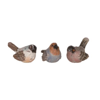 Transpac Transpac Small Resin Painterly Bird Set of 3 Spring Home ...