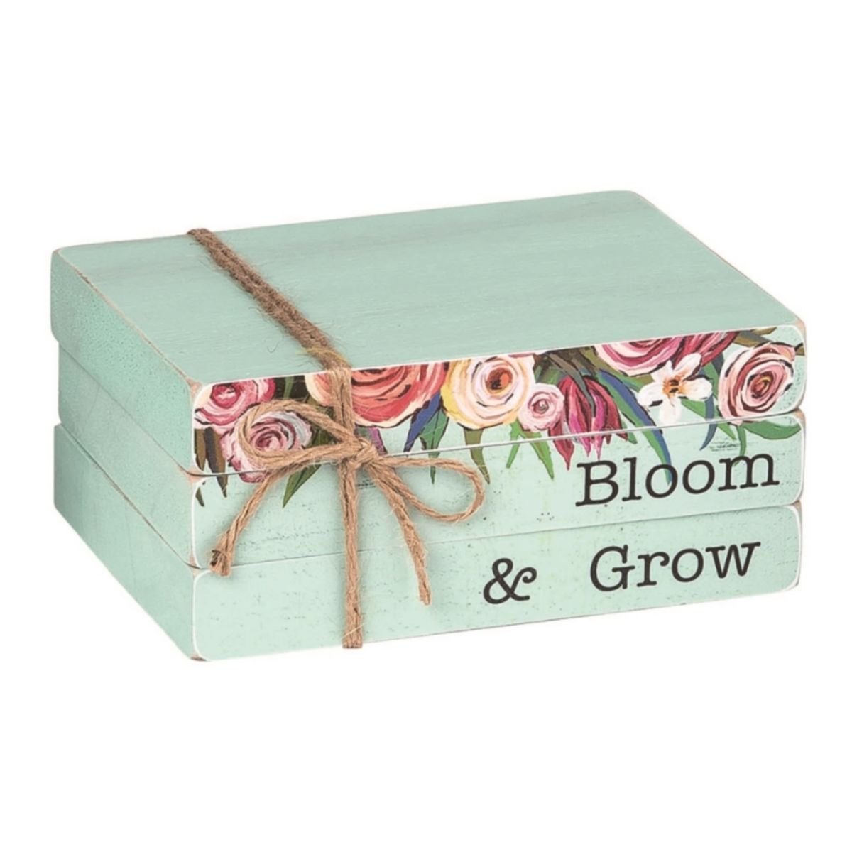 Transpac Transpac Wood 6.75" White Spring Bloom and Grow Book Stack | Belk