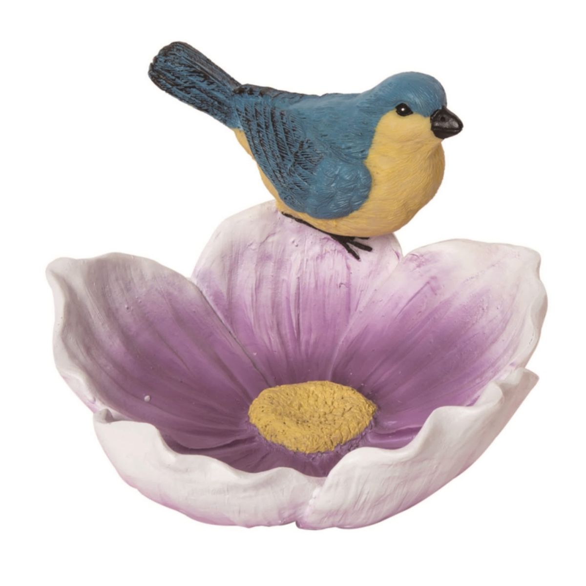 Transpac Transpac Resin 7.1" Blue Spring Bird on Flower Decor | Belk