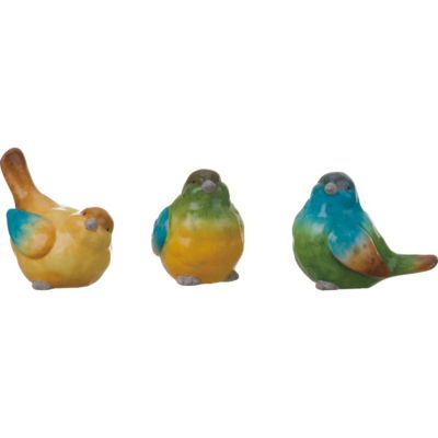 Transpac Transpac Small Terracotta Bird Figurine Set of 3 Spring Home ...