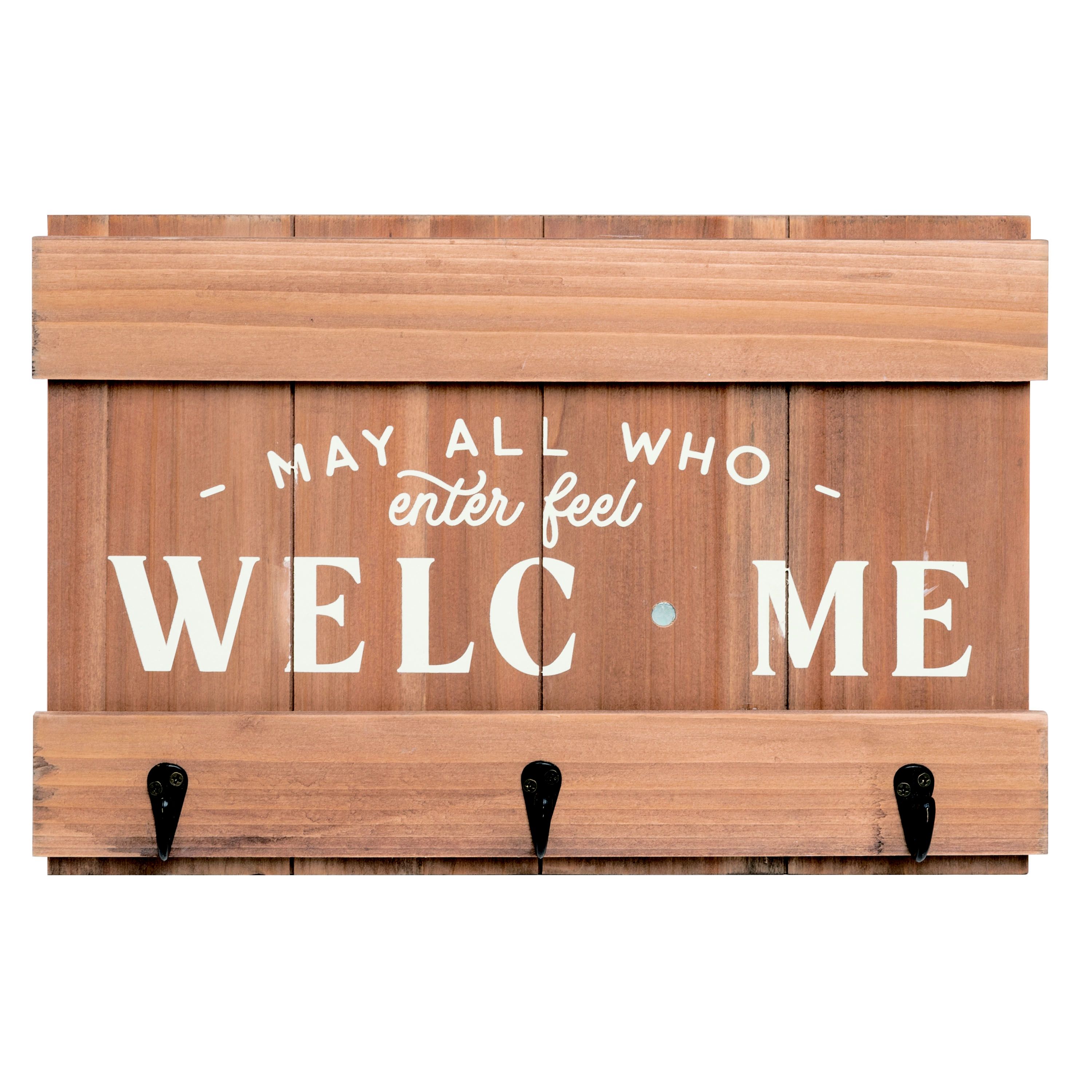 Transpac Transpac Wood Welcome Wall Sign Brown Wood | Belk