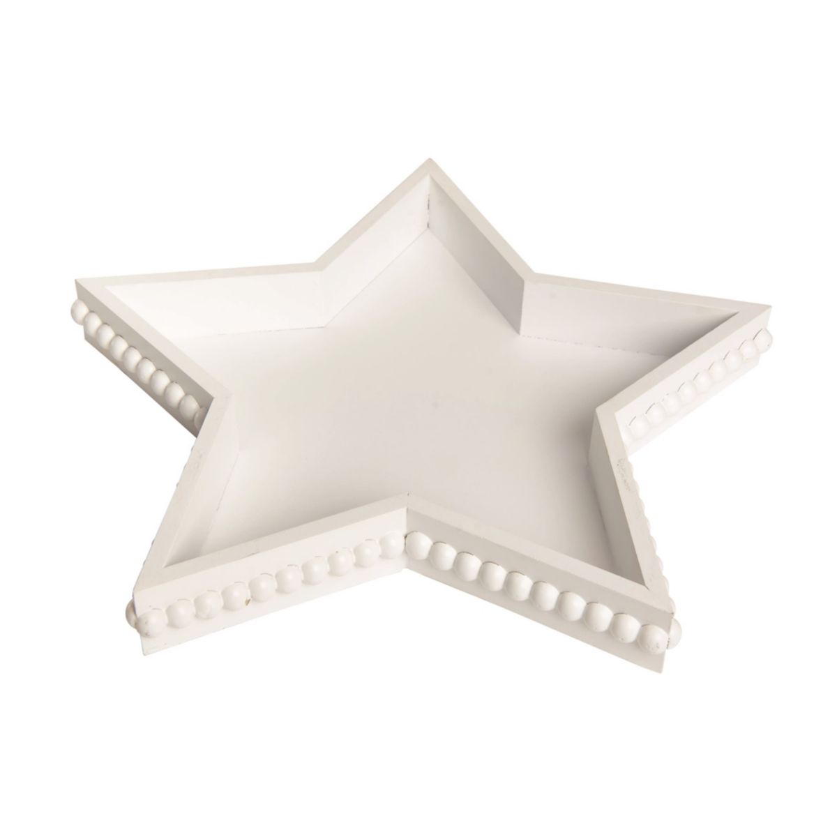 Transpac Transpac Christmas MDF Beaded Star Shaped Tray | Belk