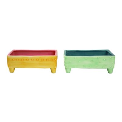 Transpac Transpac Large Dol Rectangular Container Set of 2 Spring Home ...