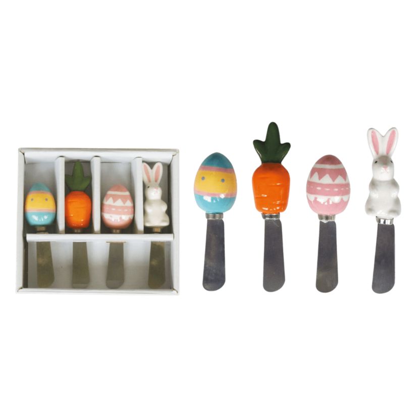 Transpac Transpac Ceramic 6.25 in. Spreaders in Package Set of 4 | Belk