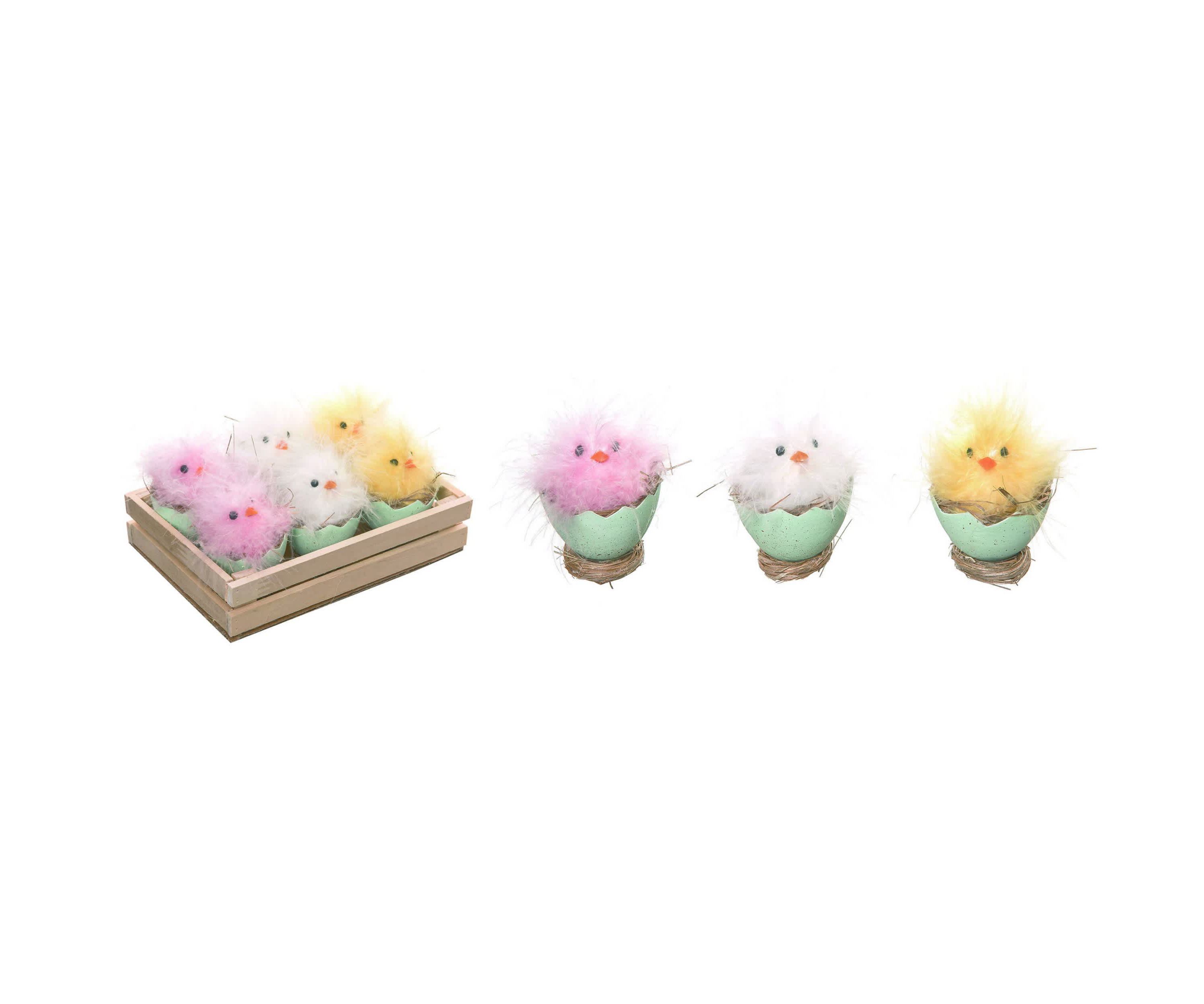 Transpac Transpac Foam 6.75 in. Feathery Hatching Chick In Display | Belk